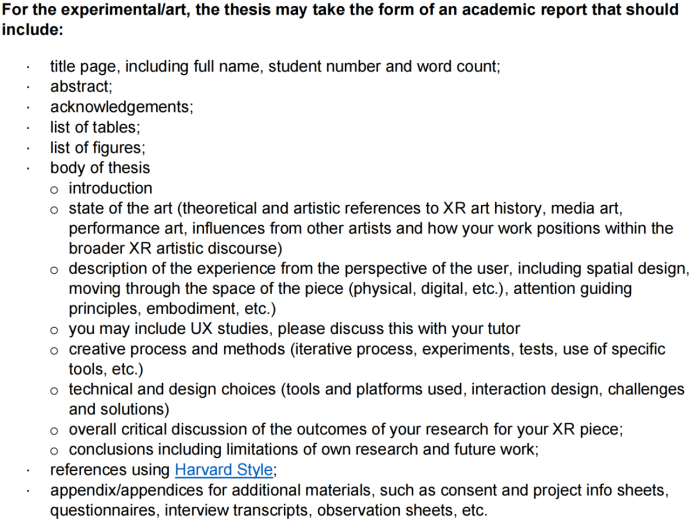 FMP Submission – Final Project & Thesis